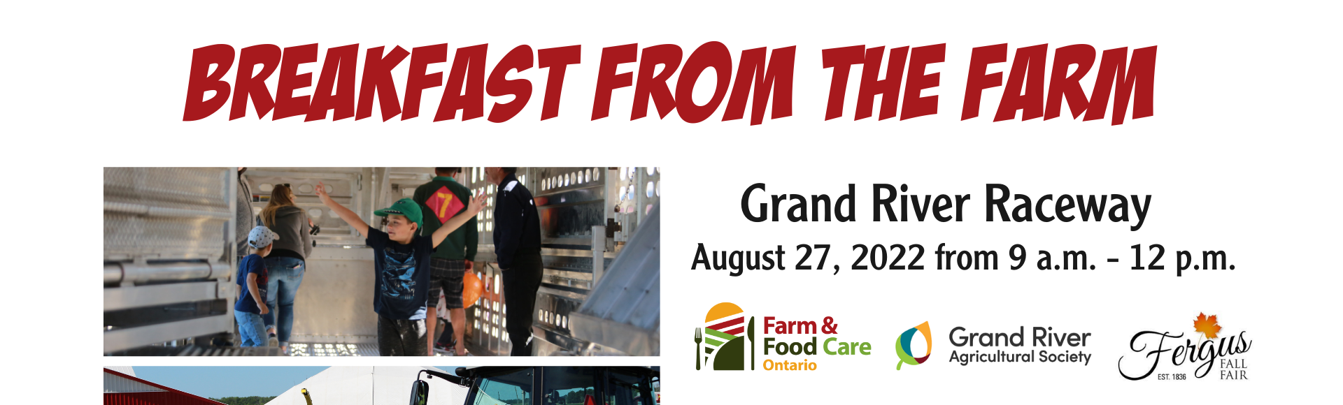 Breakfast from the Farm - Grand River Raceway